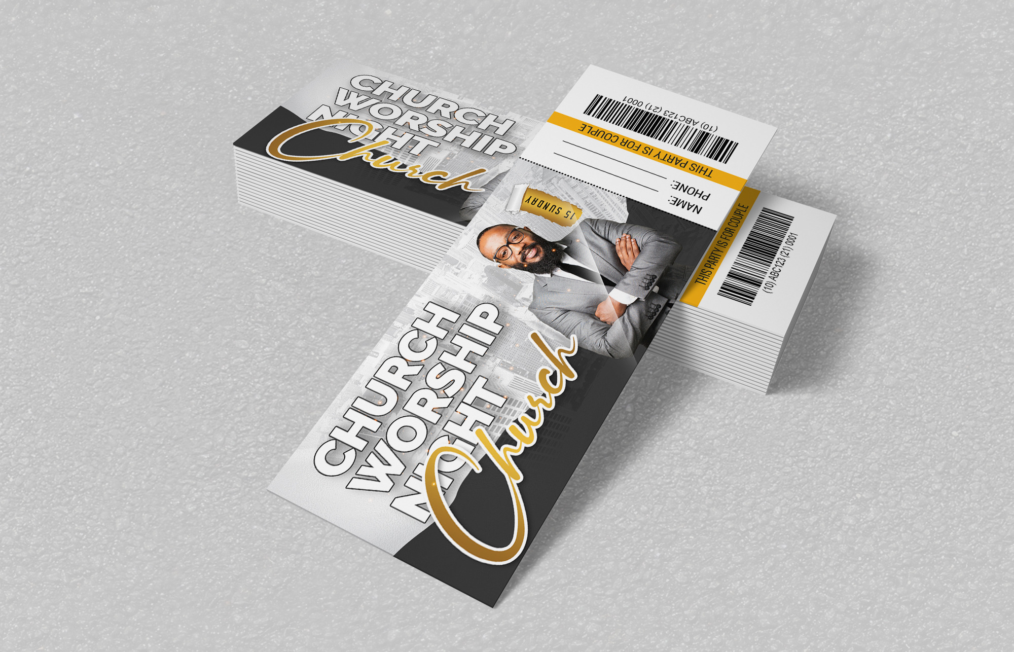 Church Conference Pass Template, a Card Template by Psd Templates ...