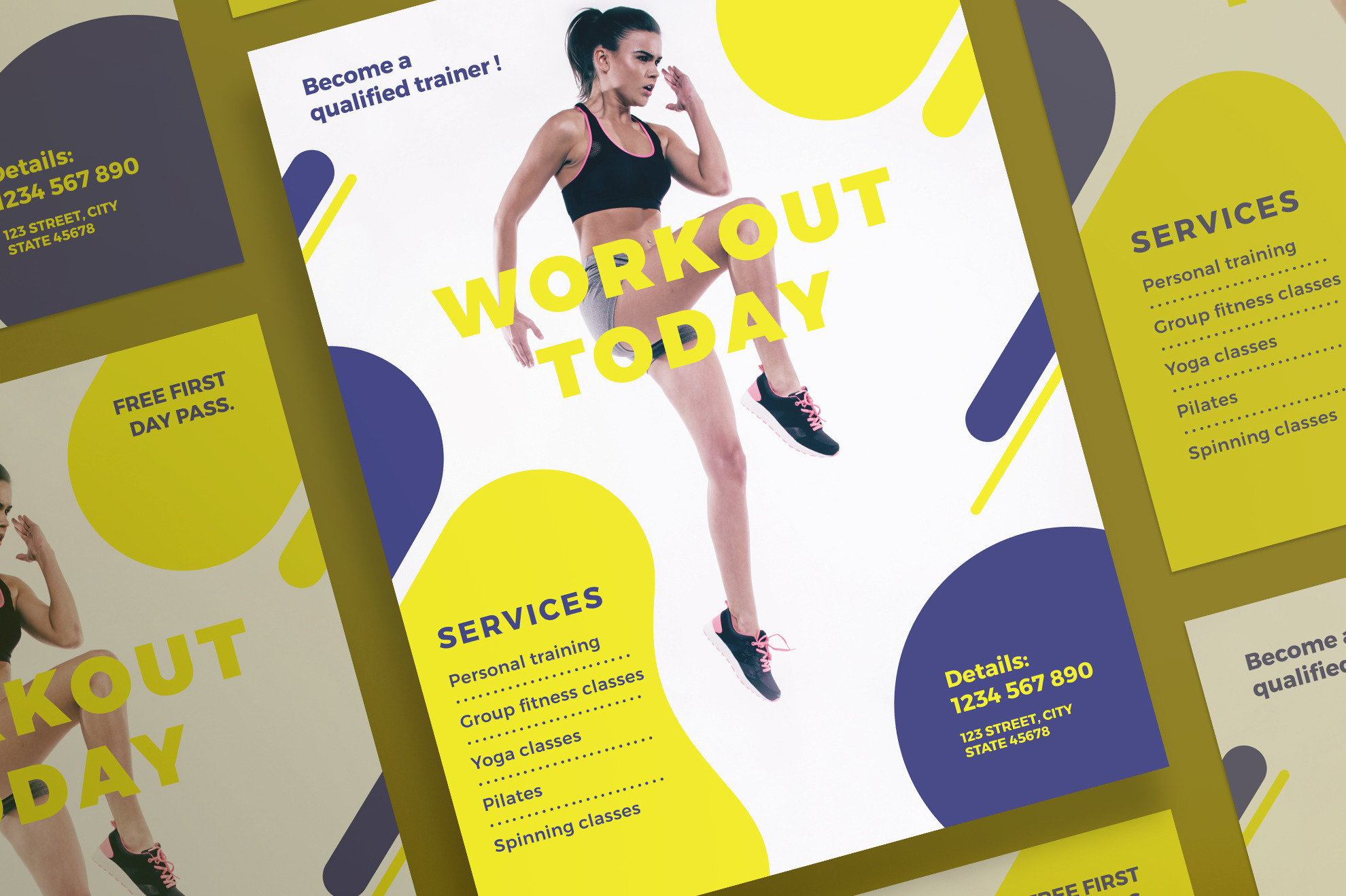 Posters | Workout, a Flyer Template by Amber Graphics