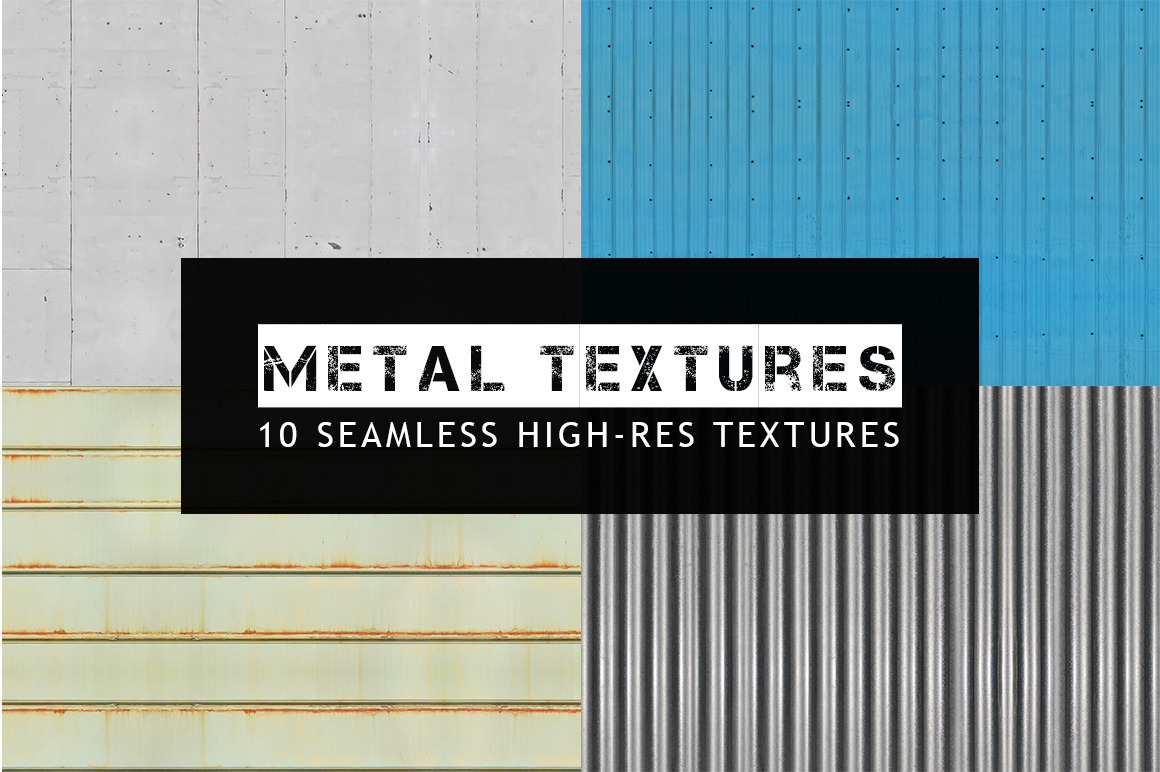 10 Seamless Metal Textures, a Texture Graphic by SparkleStock