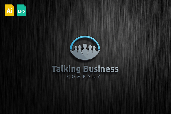 Talking Business Logo, a Branding & Logo Template by Schneider Design Store