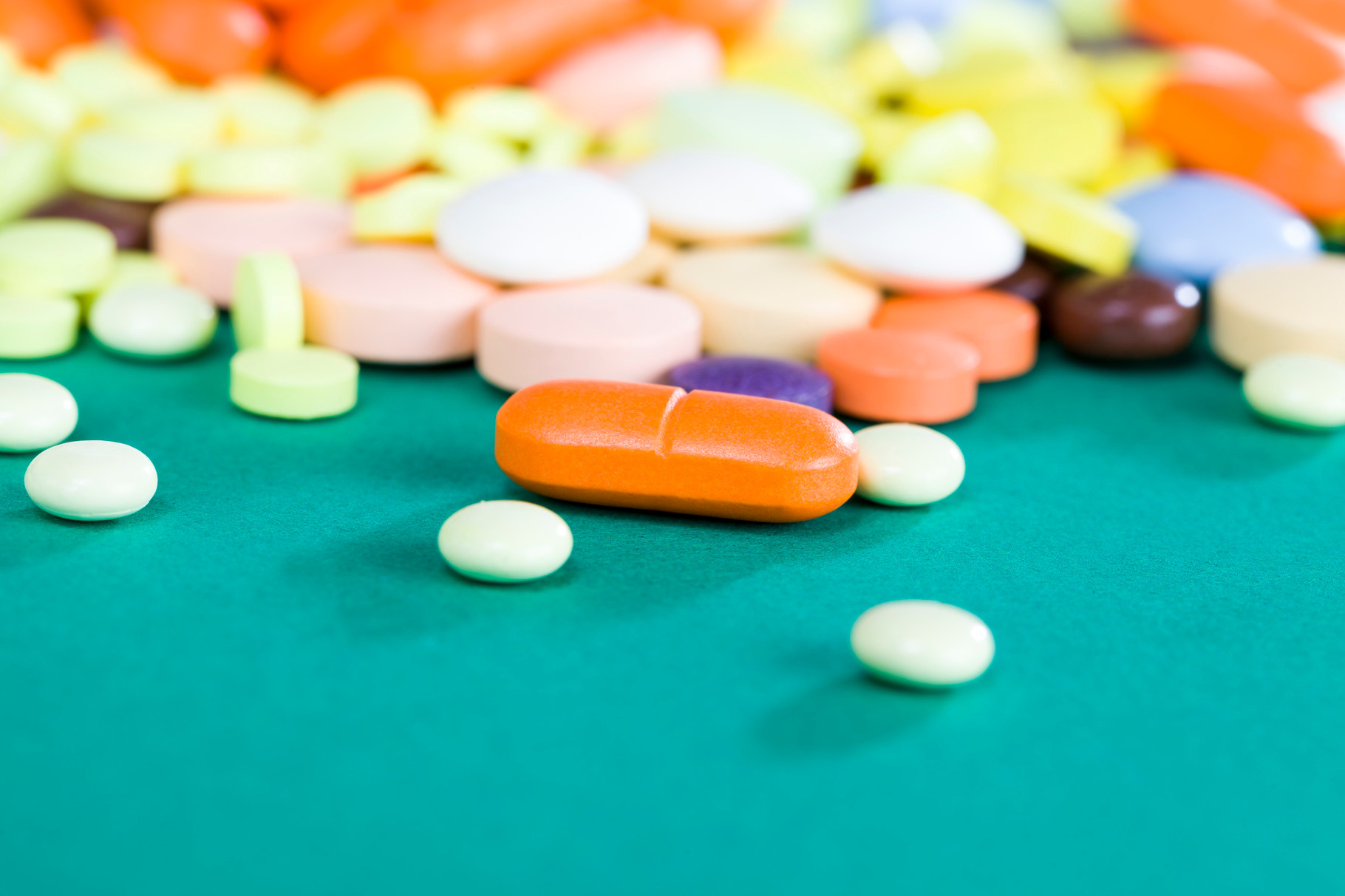 Different color unpacked pills featuring unpacked, lying, and ...