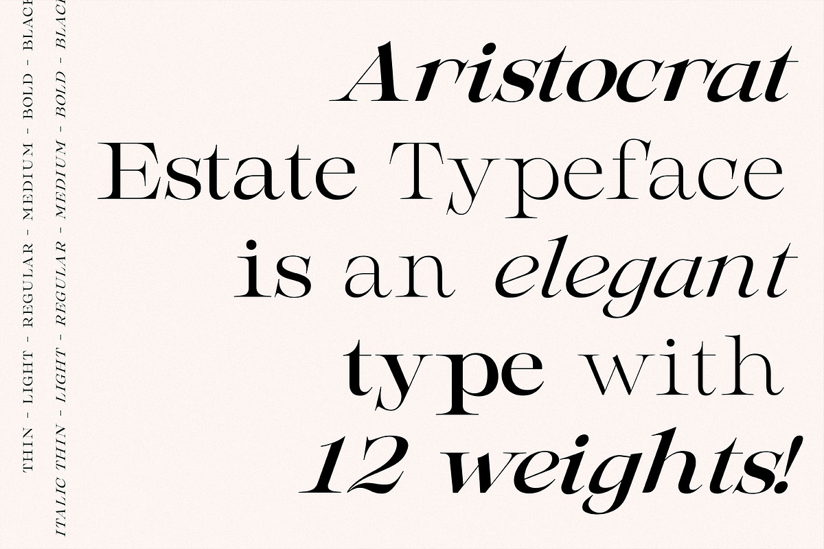 AristocratEstate - Luxury Serif Type, a Serif Font by HipFonts