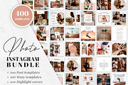 Photographer Instagram Post Bundle, a Social Media Template by SwitzerShop