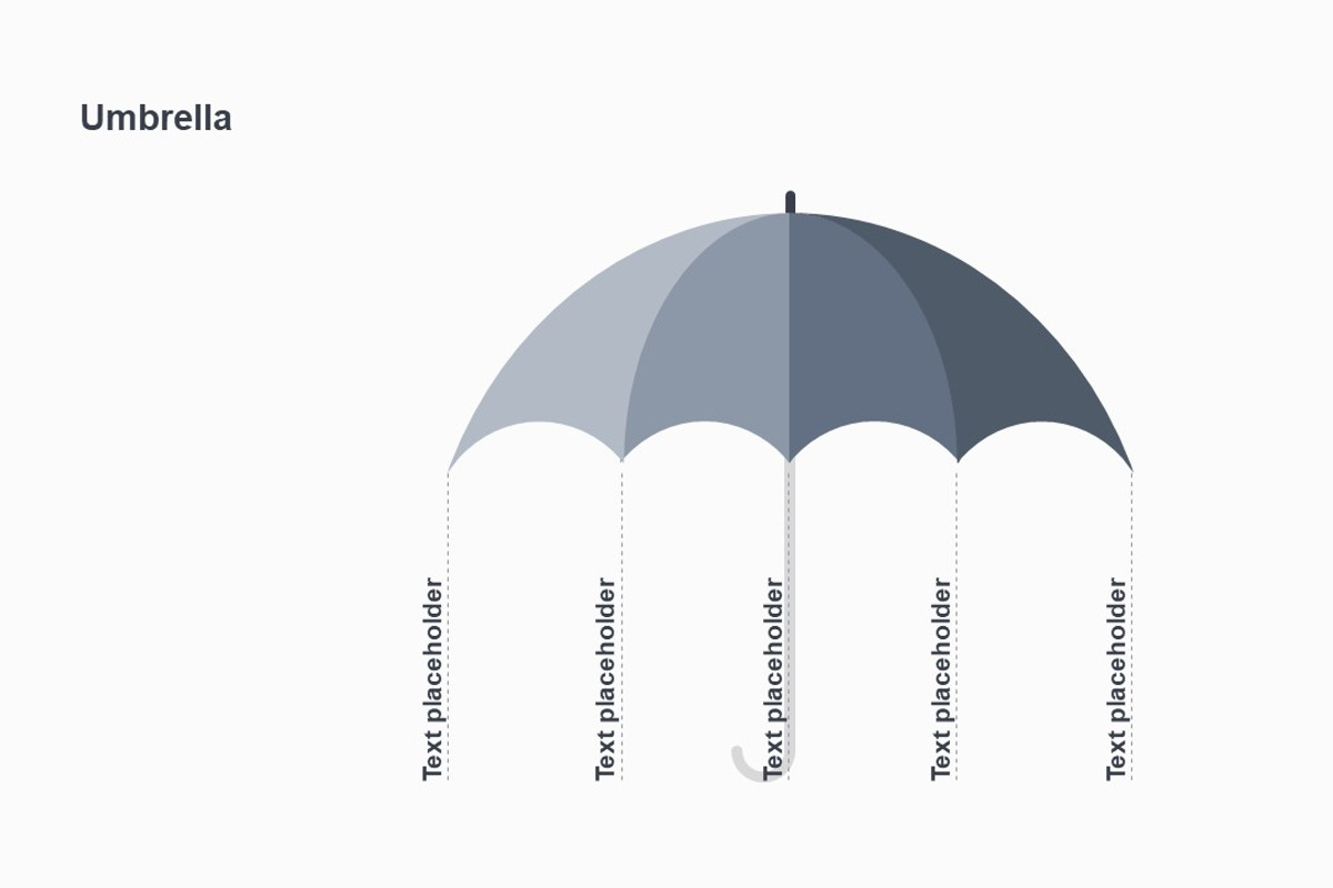 Umbrella PowerPoint template, a Presentation Template by Mr.Visual