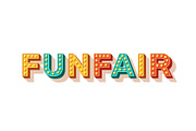 Funfair typography design, a Texture Graphic by kotoffei