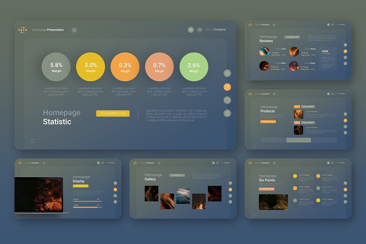 Homepage Powerpoint, a Presentation Template by NecrolitSlide