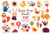 Spring Mega Bundle, an Animal Illustration by MoleskoStudio