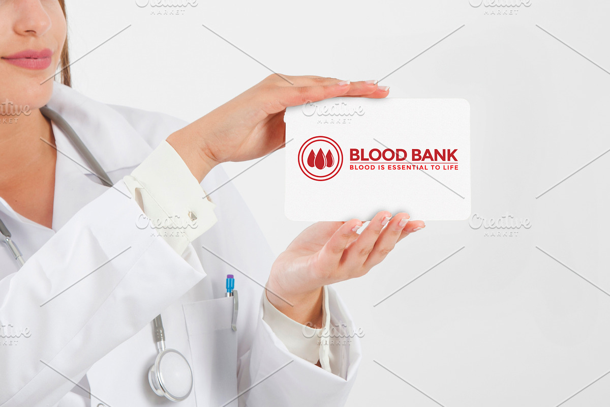 Blood Bank Logo, a Branding & Logo Template by Kaushal Jangid
