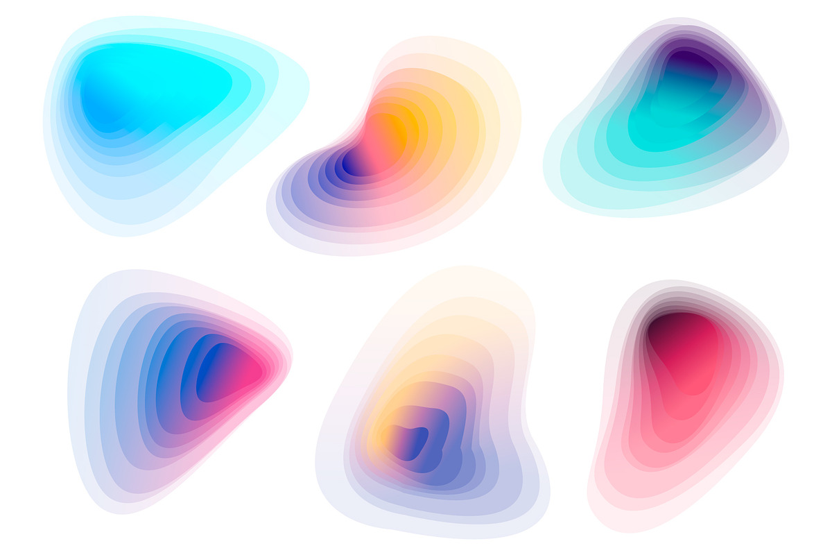 Gradient collection with 48 elements, a Texture Graphic by VitalexStudio