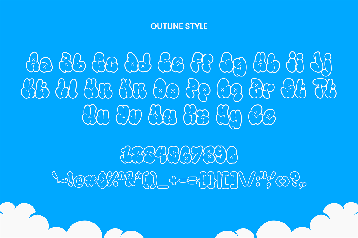 Monsie - Bubble Graffiti Font