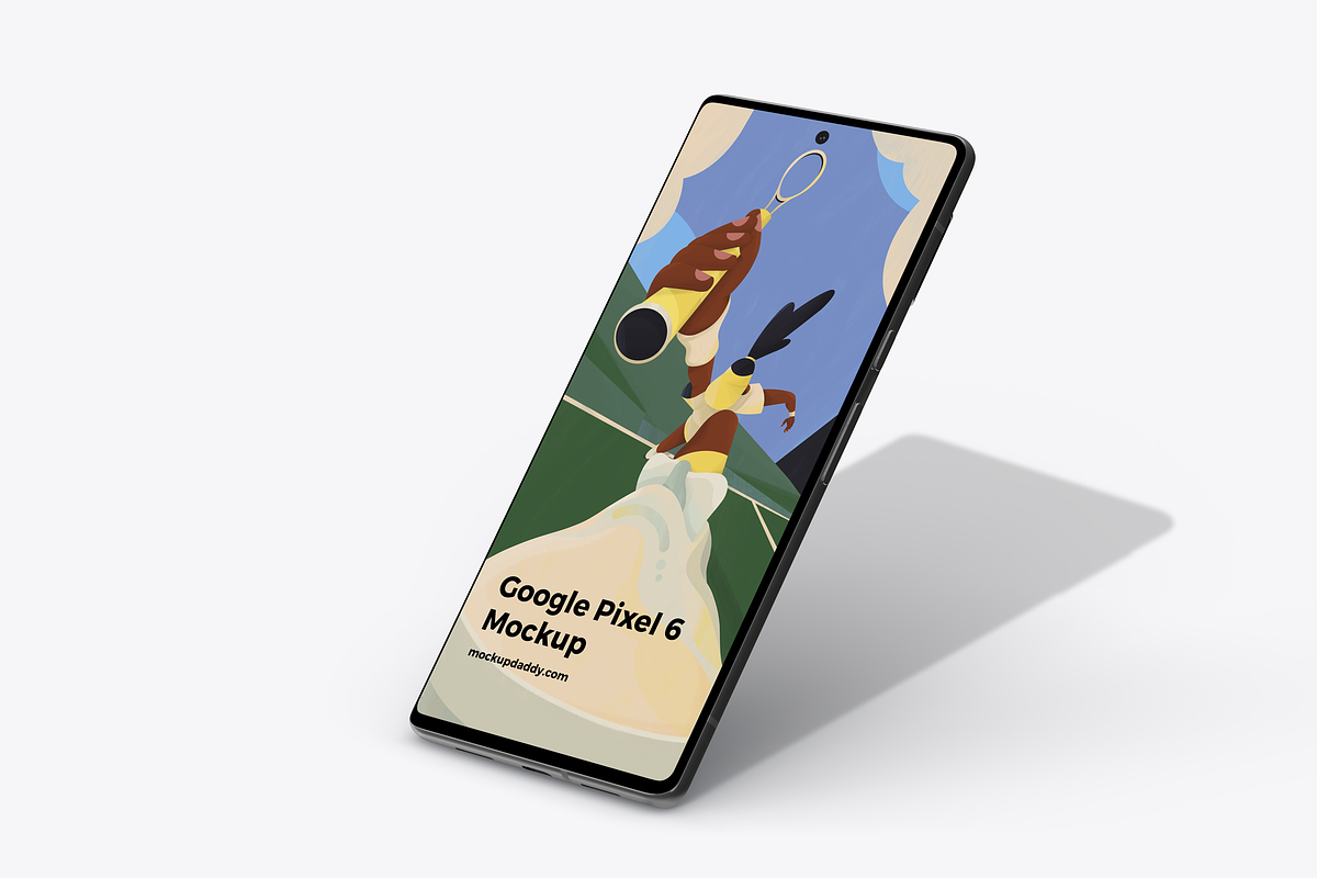 Google Pixel 6 Mockup, an Android Mockup by Mockupdaddy