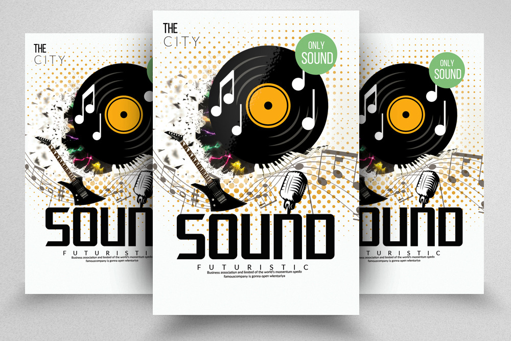 Music Sound Concert Flyer, a Flyer Template by Business Flyers ...