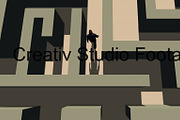 Top View of a Man Walking, a Templates & Theme by Creativ Studio Footage
