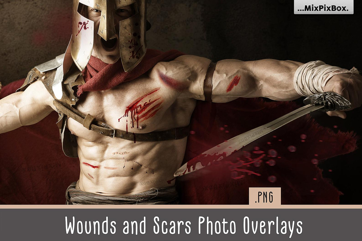 Wounds and Scars Overlays, an Object Graphic by MixPixBox