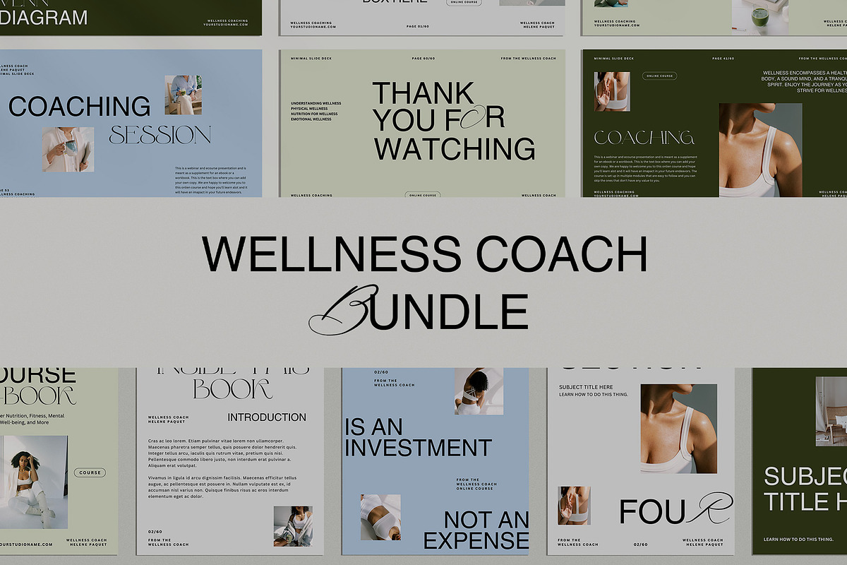 Wellness Coach Bundle Template | Amare Creative
