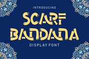 Scarf Bandana - Display Font, a Script Font by PutraCetol Studio