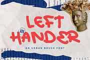 Left Hander | An Urban Brush Font