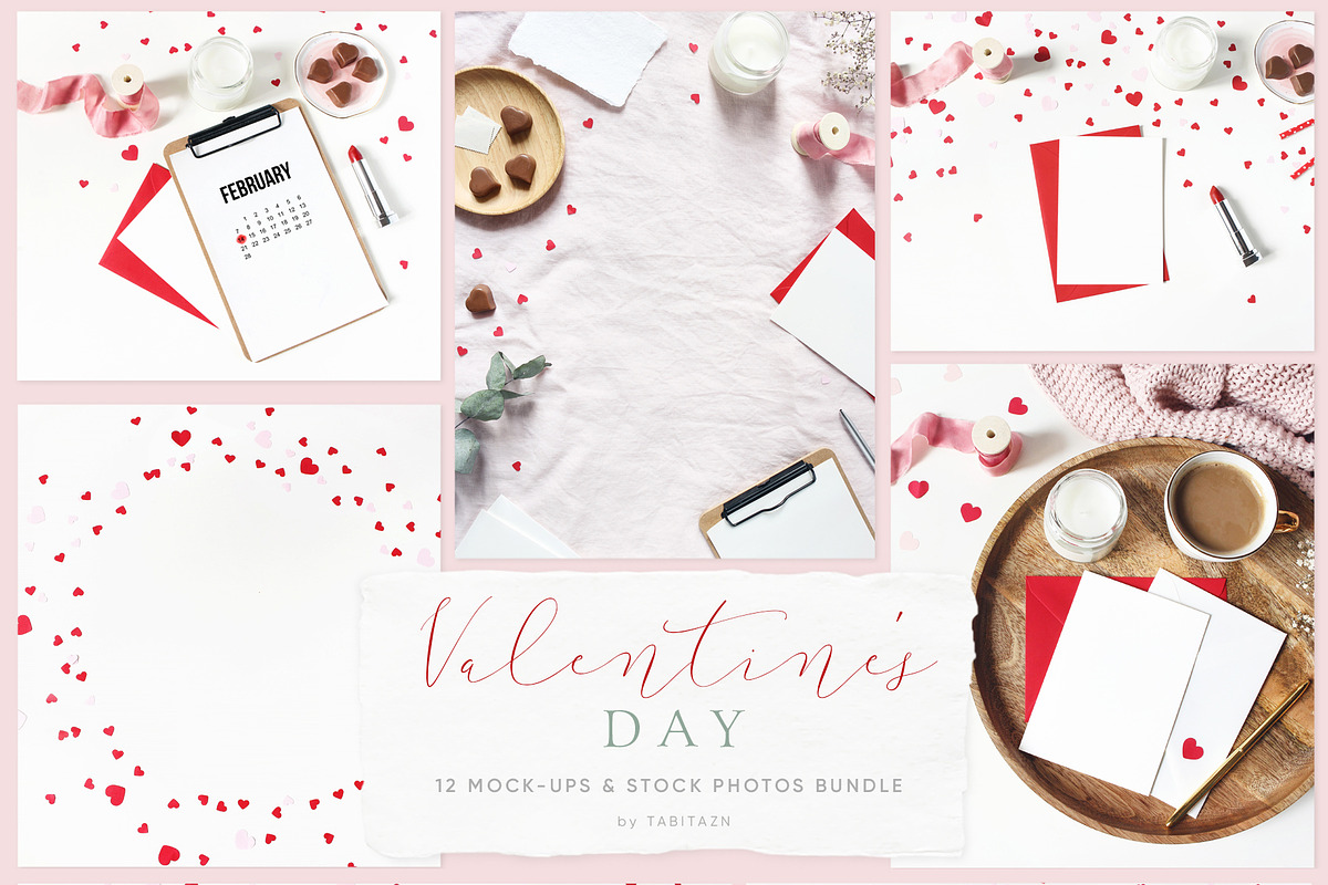 Valentine's day mockups & photos, a Cups & Container Mockup by Tabita's ...