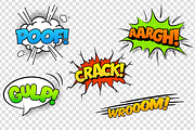 Comic Sound Effects Set 2, an Illustration by FourLeafLover