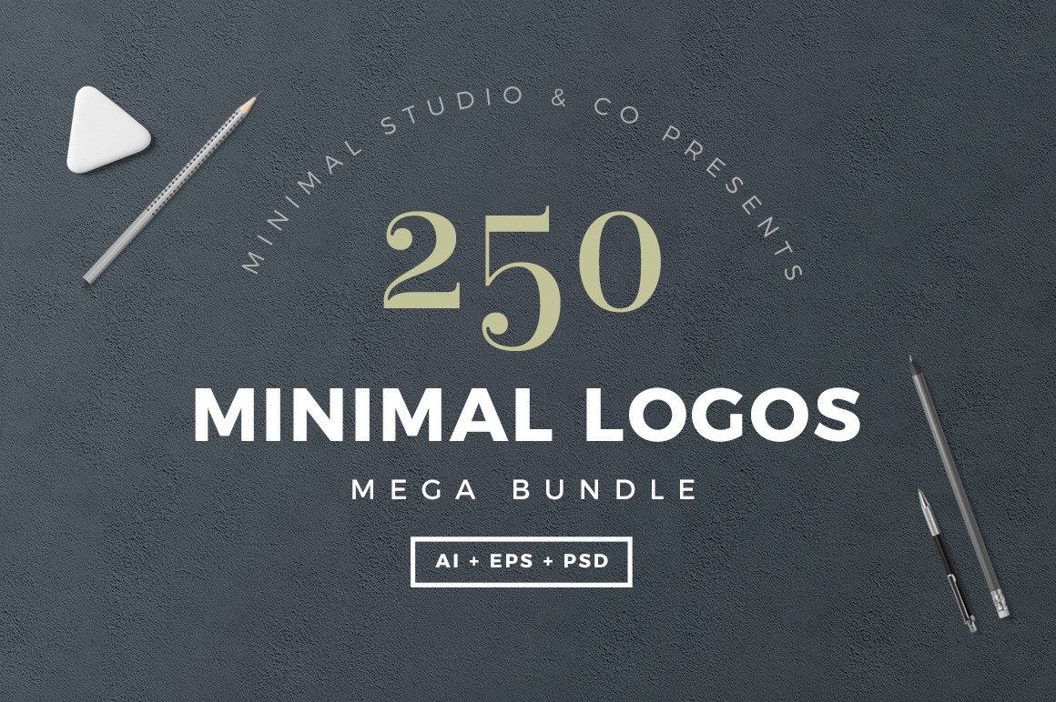 250 Minimal Logo Bundle, a Branding & Logo Template by MinimalStudioCo