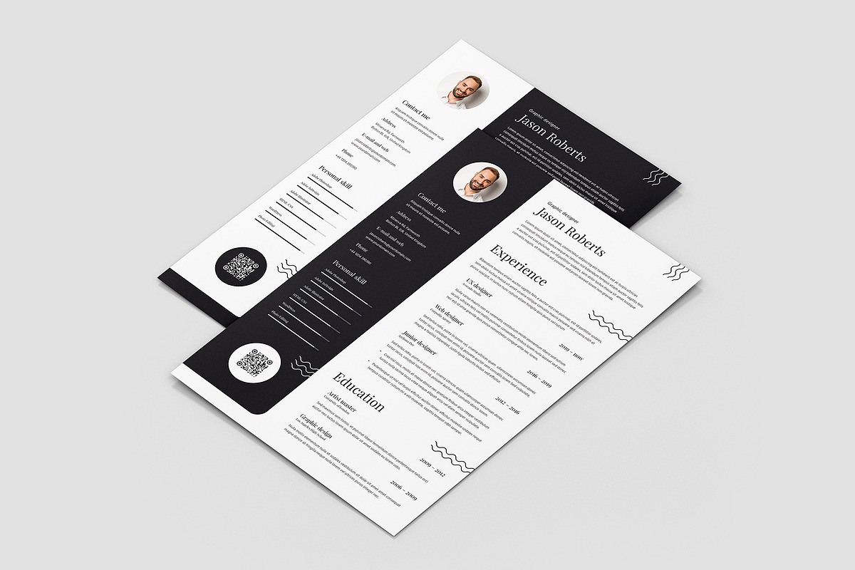 Designer Resume CV Flyer Canva | Creative Market