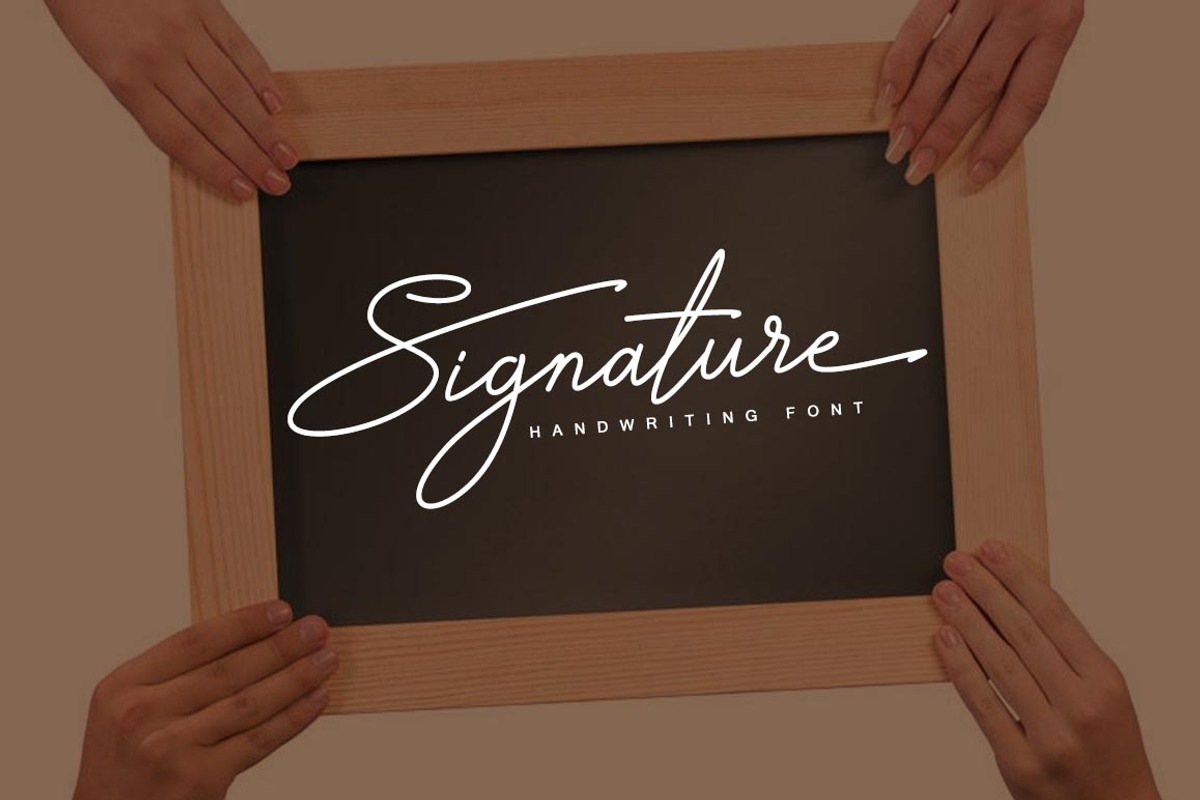 Signature TypeFace, a Script Font by alphadesign