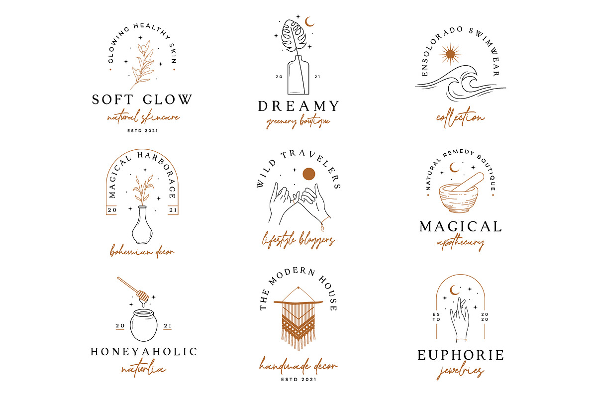 9 Bohemian Logo Collection