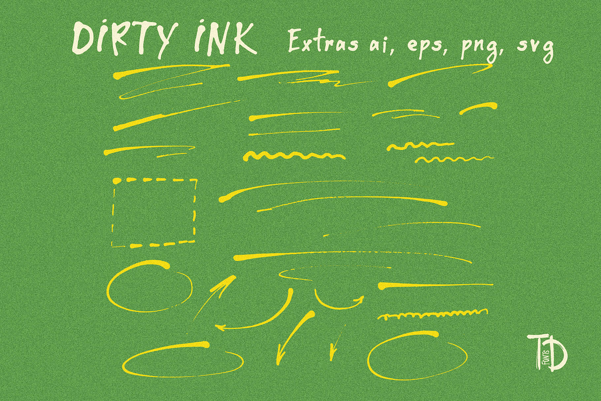 Dirty Ink font handwriting playful