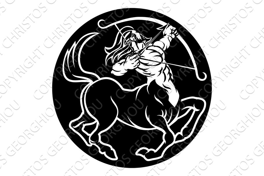 Zodiac Signs Sagittarius Centaur, an Animal Illustration by Christos ...