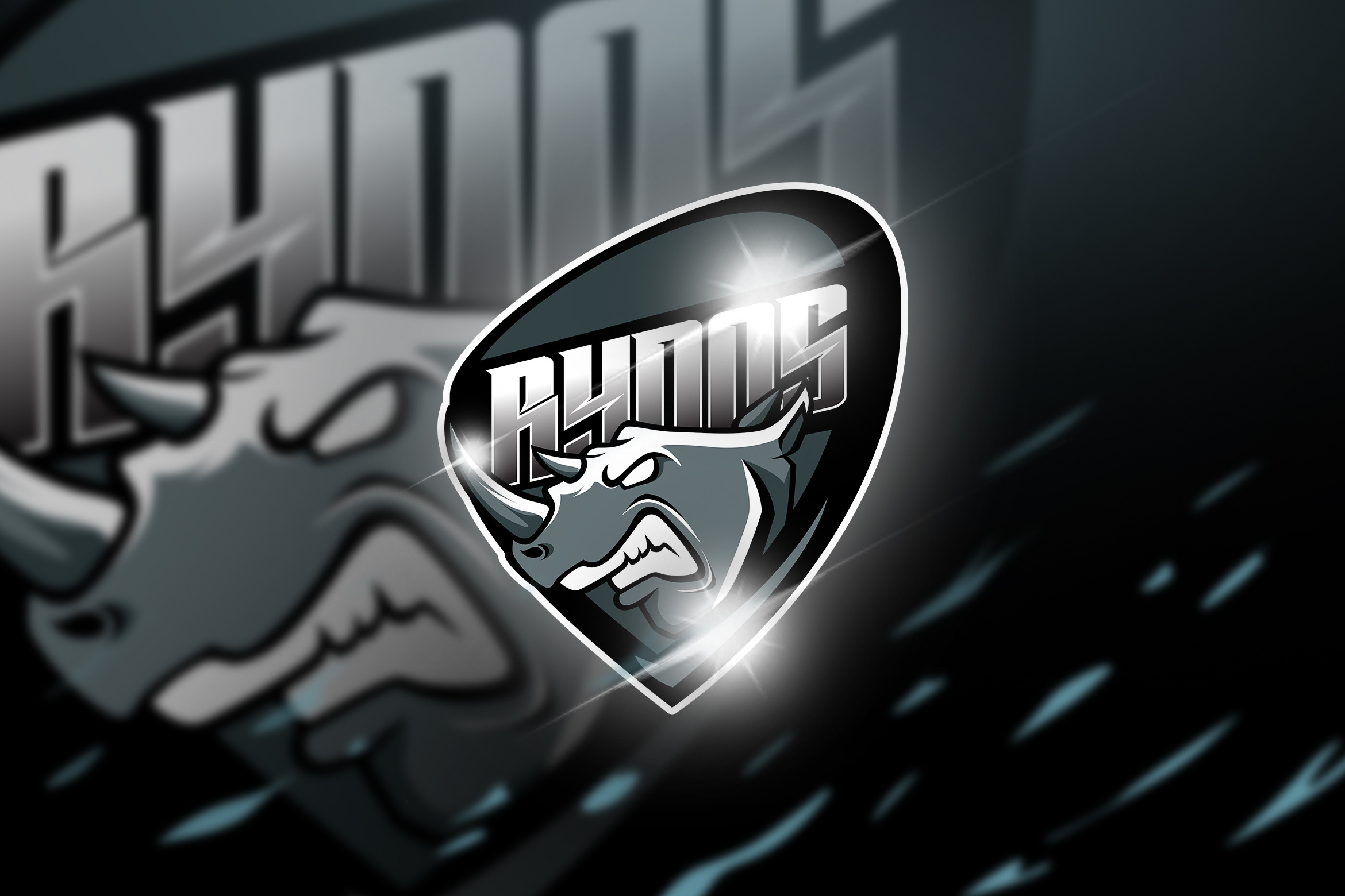 Rynos - Mascot & Esport Logo, a Branding & Logo Template by AQR Studio