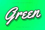 Green Text Effect Template