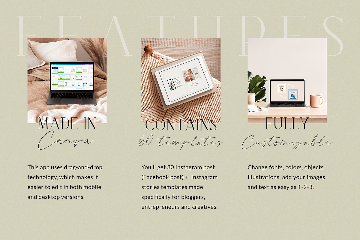 Instagram Bundle | CANVA, a Social Media Template by Ralony