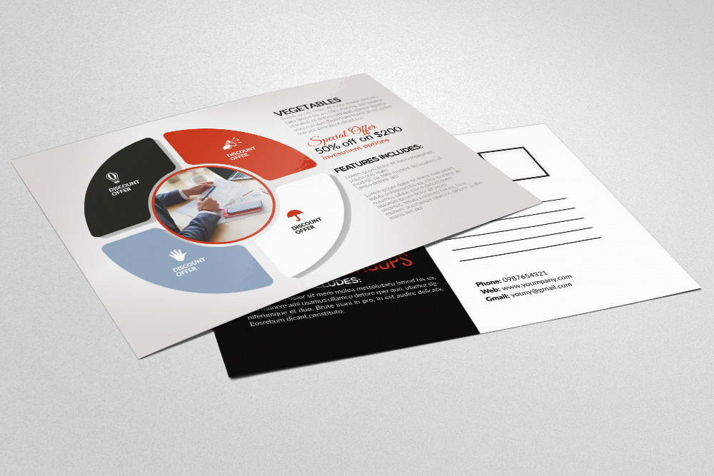 Business Strategy Postcard, a Card Template by Business Flyers