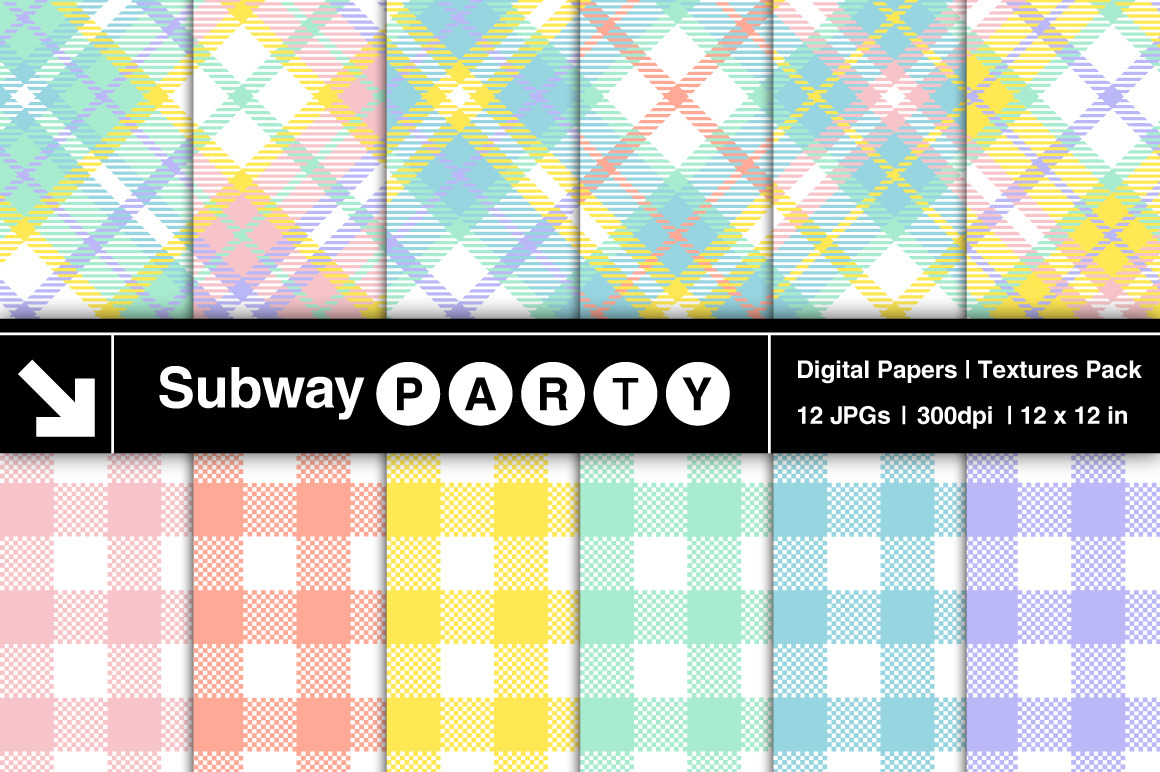 Easter Tartan Plaid Papers, a Texture Graphic by SubwayParty | Creative ...