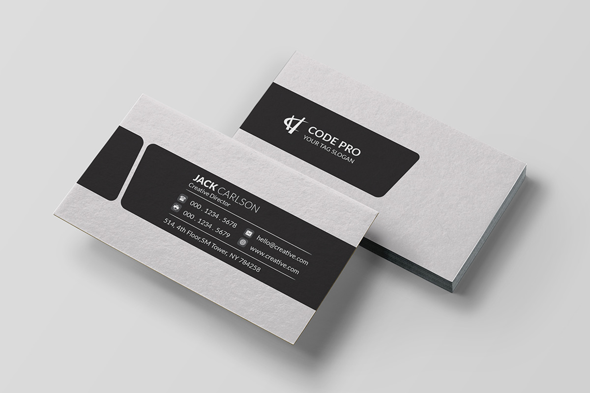 Shape Business Card, a Business Card Template by Genereux Art ...