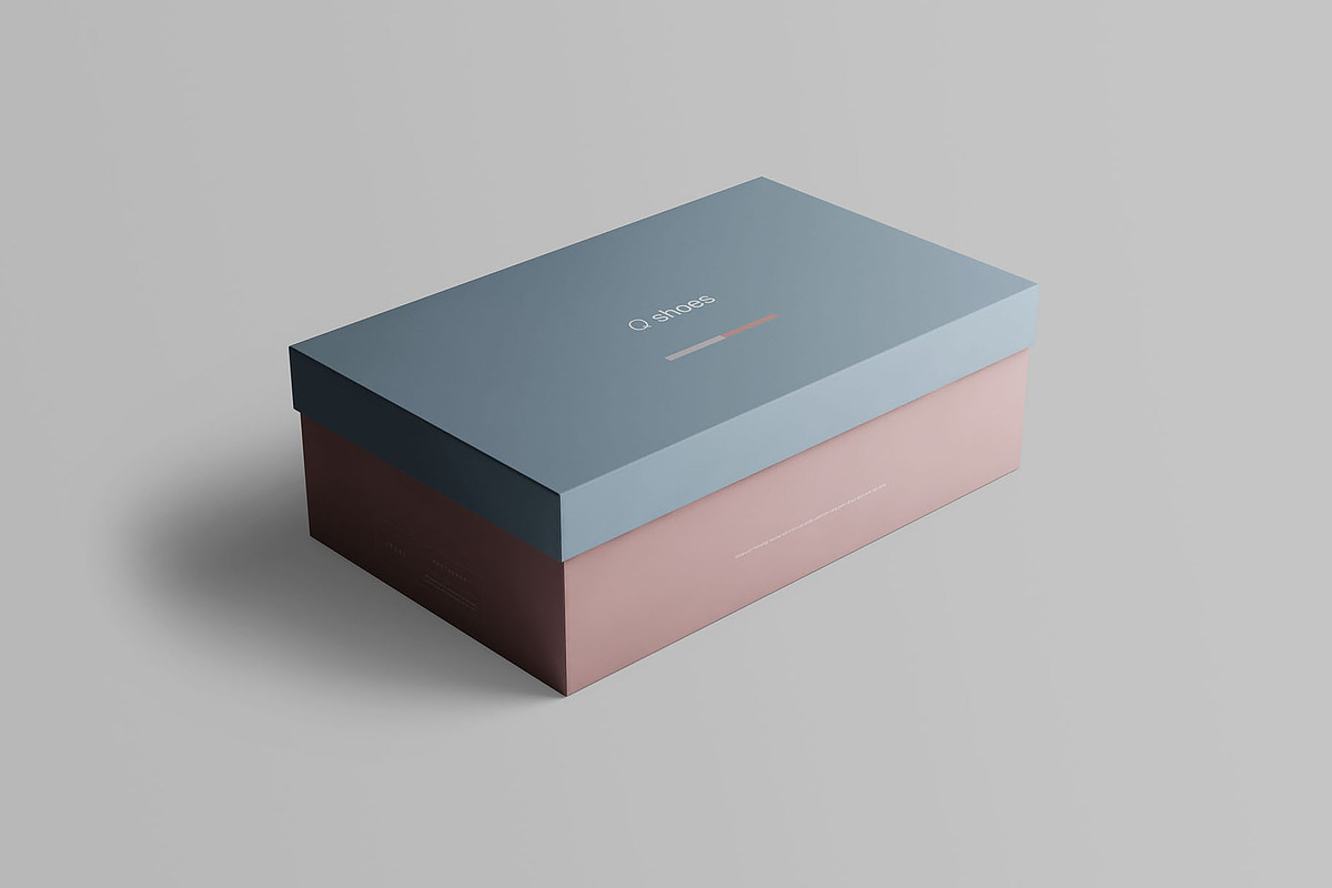 Shoe Box Packaging Mockup, a Packaging Mockup by Graphic Pear