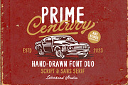 Prime Century - Hand Drawn Font Duo, a Script Font by Letterhend Studio