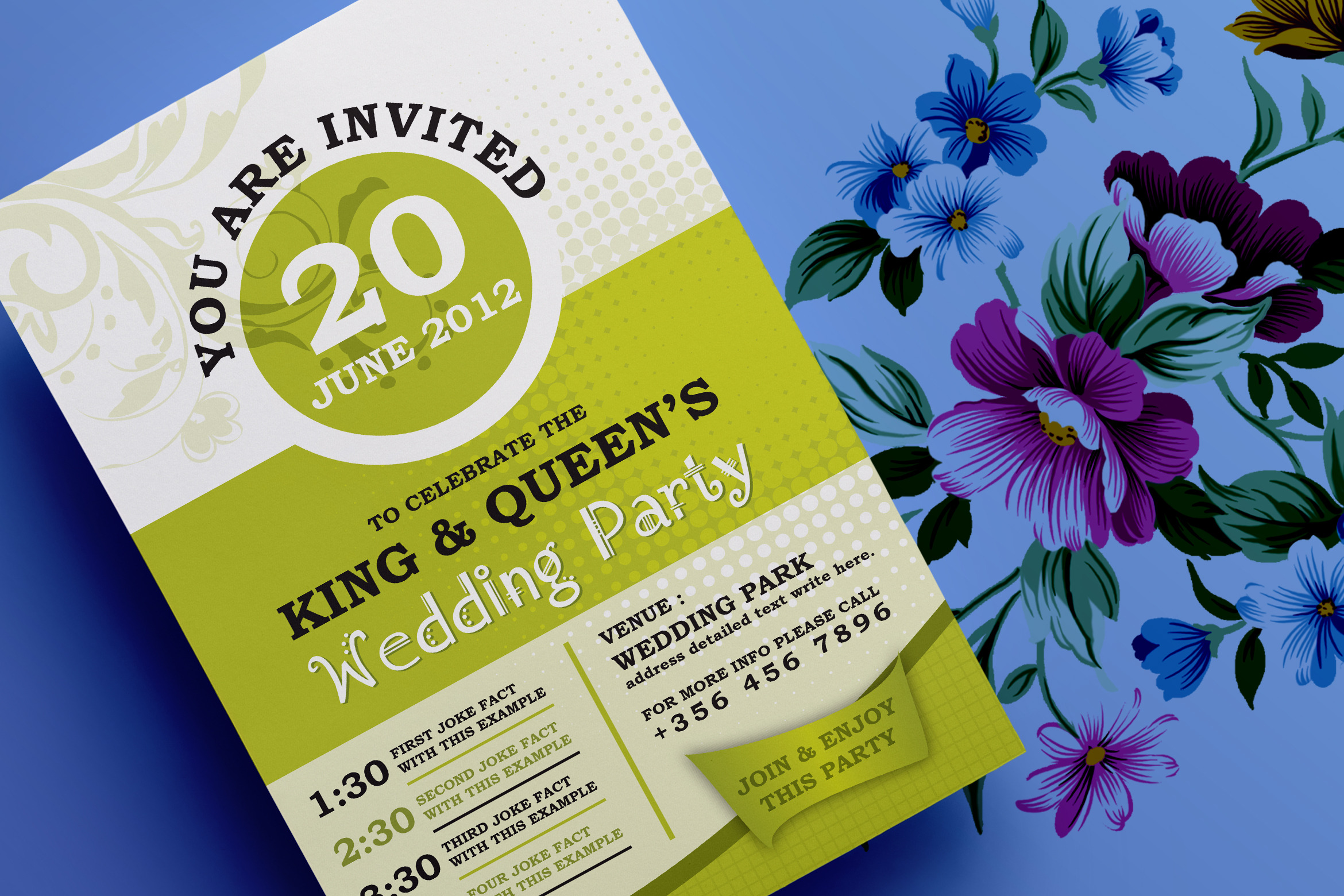 Wedding Invitation Card, an Invitation Template by ContestDesign