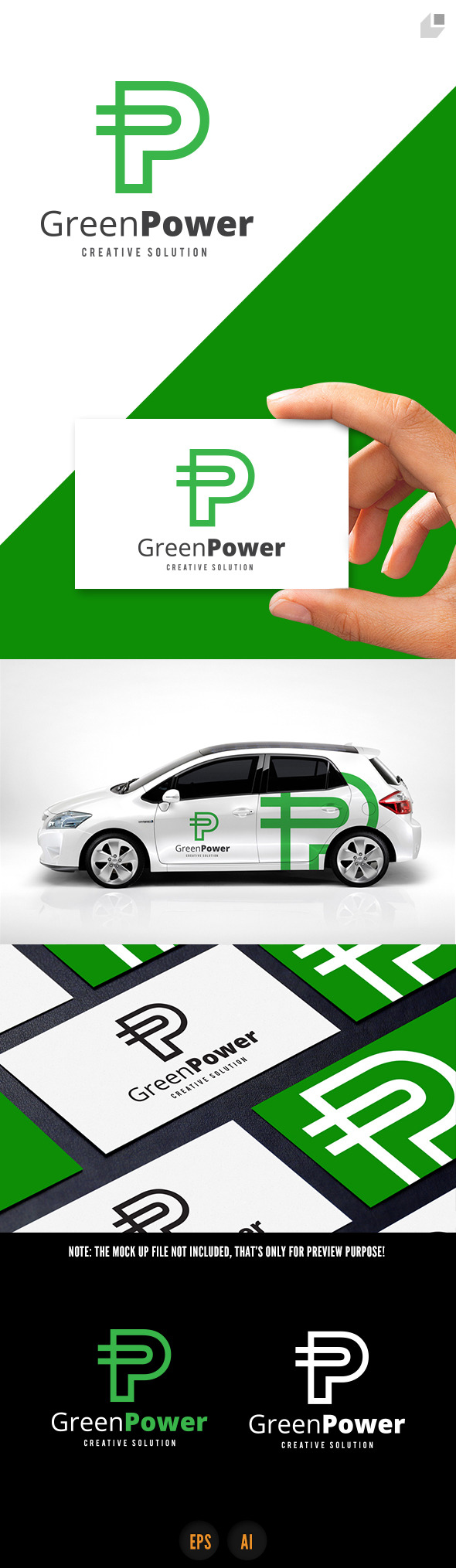 Green Power, a Branding & Logo Template by Vectorwins Premium Shop