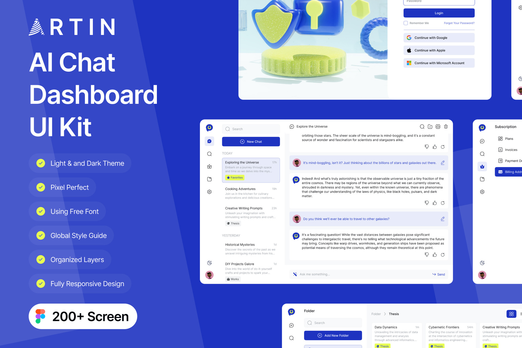 Artin - AI Chat Dashboard UI Kit