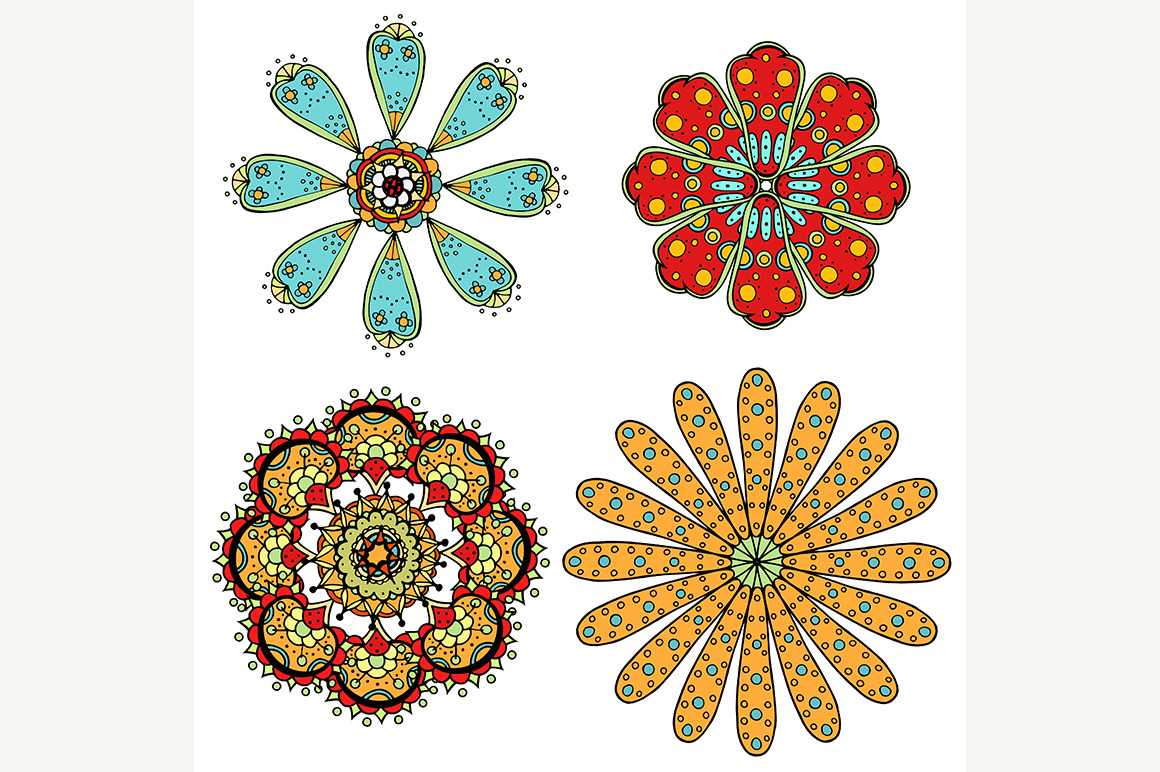 Ornamental round pattern, a Background Graphic by IllustrationArtShop