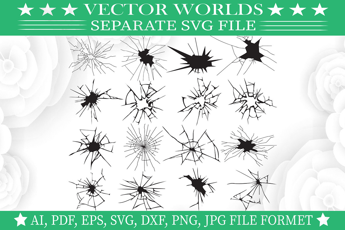 Cracked Glass Svg, Cracked,Glass Svg, an Object Graphic by VectorWorlds