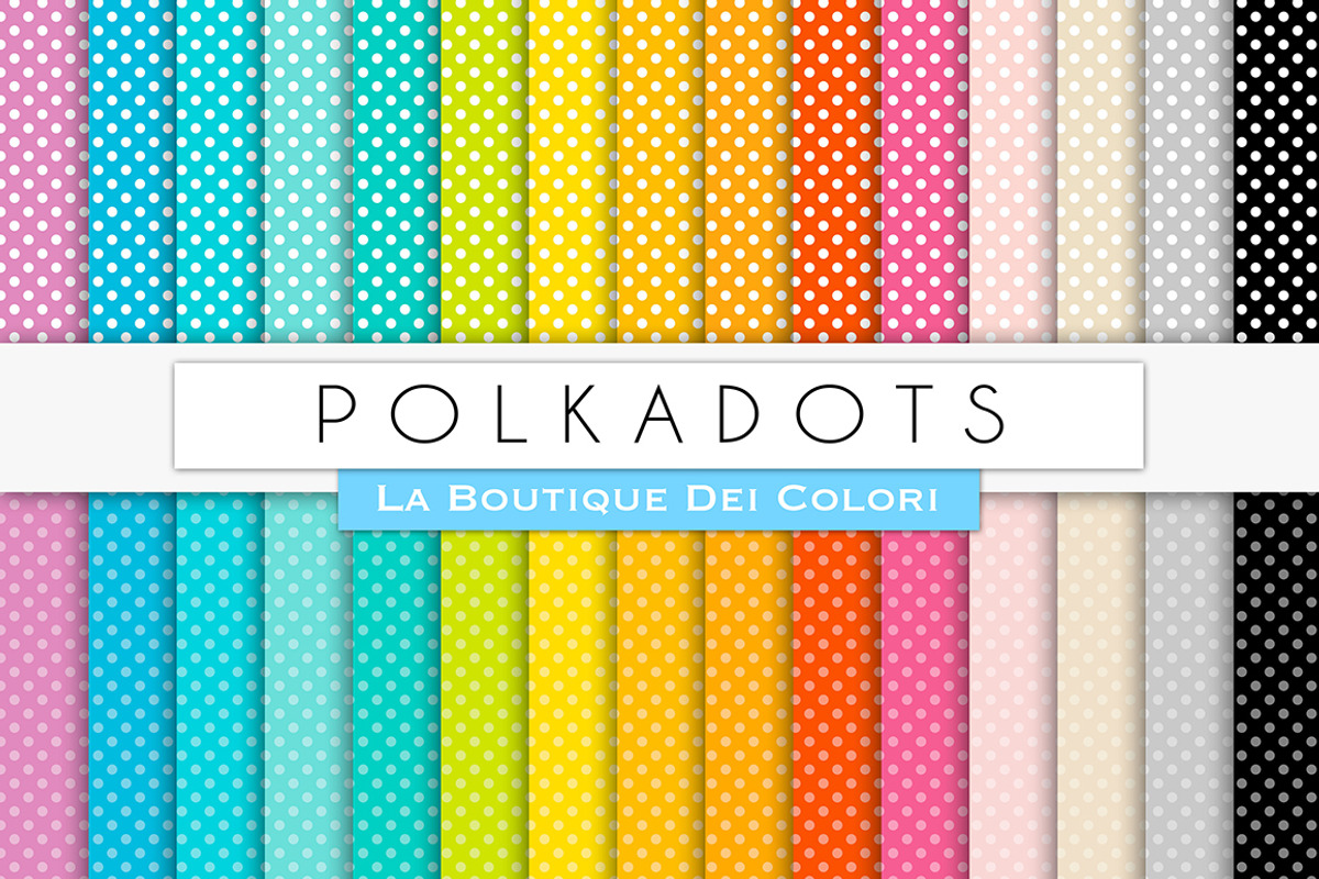 Small Polkadots Digital Paper, a Pattern Graphic by La Boutique dei ...