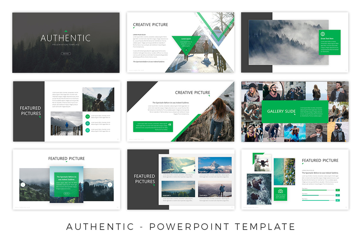 Authentic - Powerpoint Template, a Presentation Template by RRGraph ...