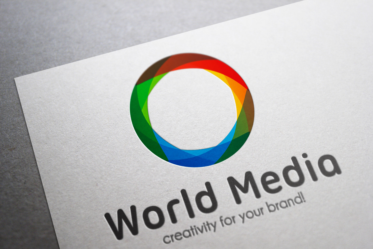 Logo World Media, a Branding & Logo Template by DesignsStore