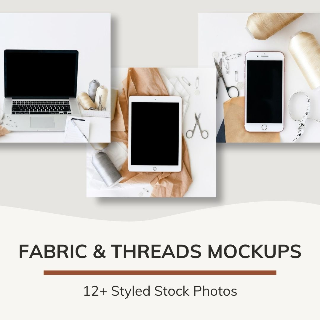 Threads & Fabric Mockups(12+ Images), an iPhone Mockup by Ivory Mix ...