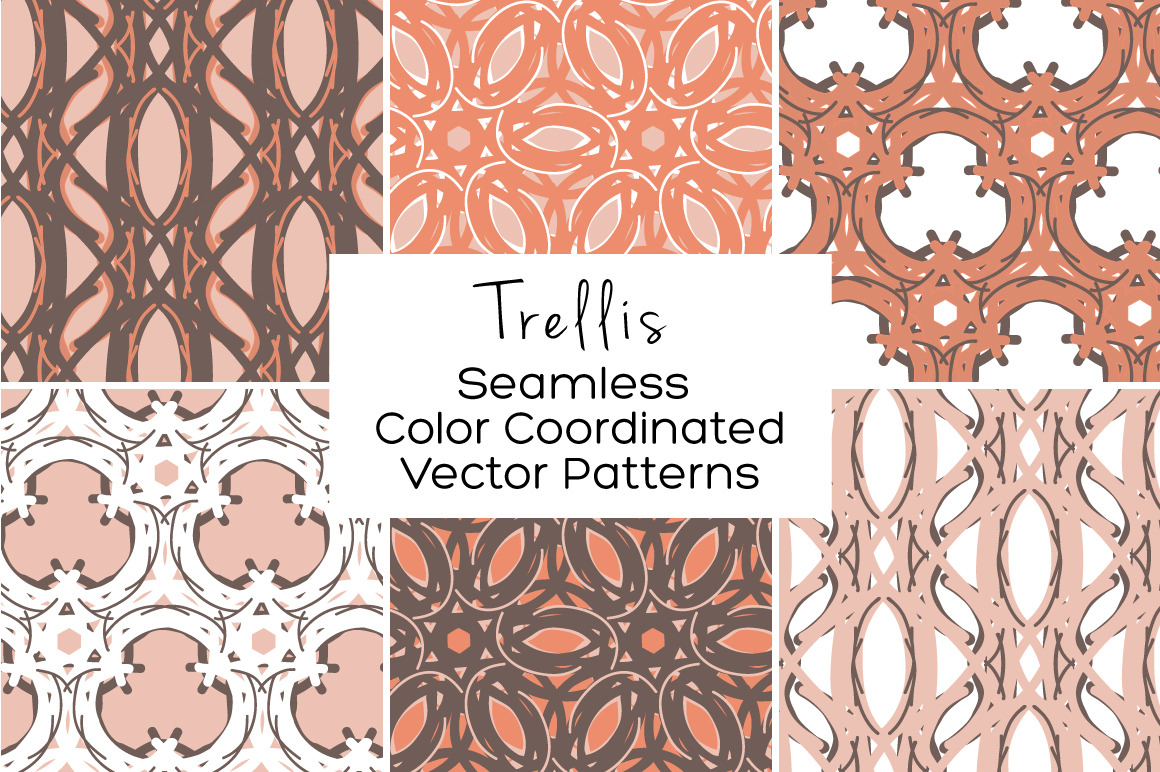 Trellis Seamless Vector Patterns, a Pattern Graphic by California ...