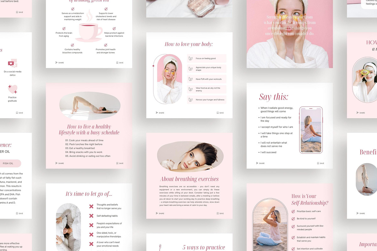 Health & Wellness templates, a Social Media Template by ...