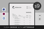 Invoice, a Stationery Template by UX-group
