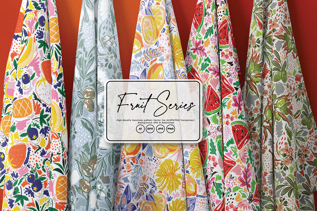 Fruits Series, a Pattern Graphic by MSNTY STUDIOX